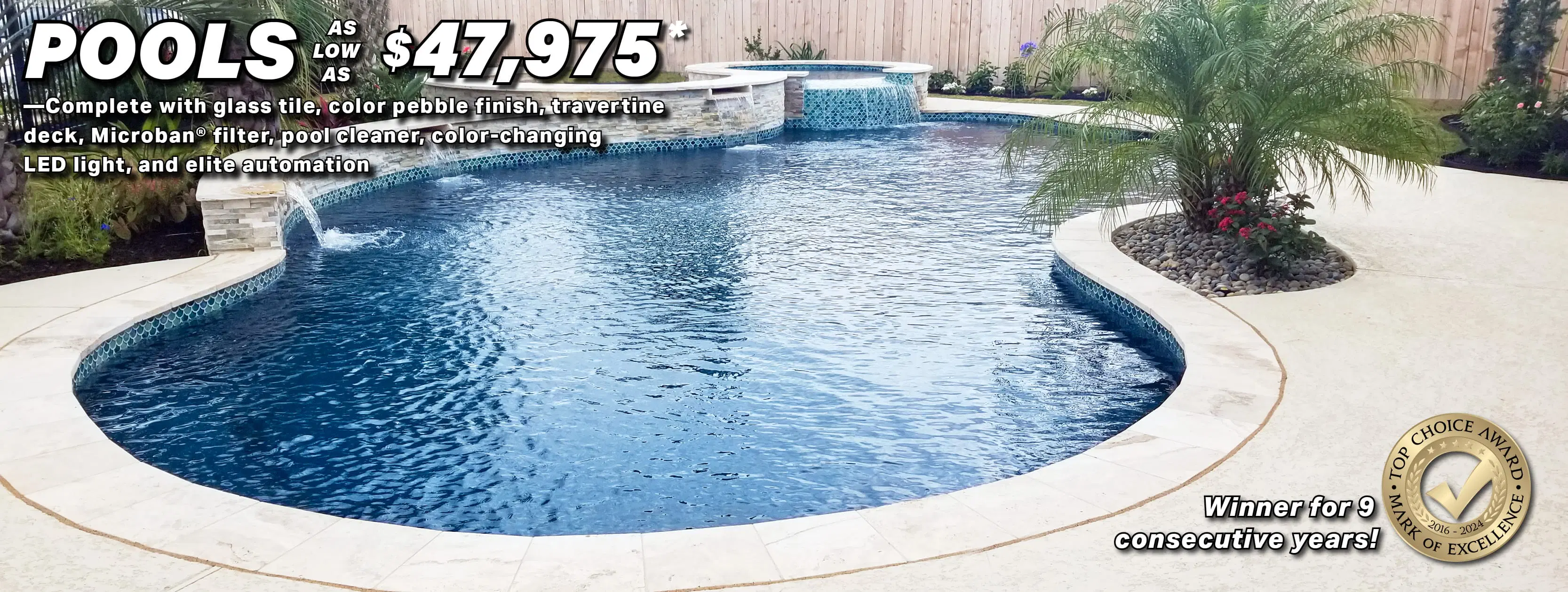 Houston Custom Swimming Pool Builders│Blue Haven Pools