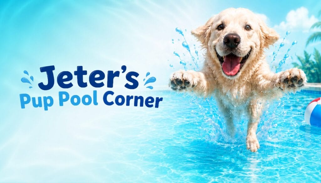 Jeter's Pup Pool Corner - Blue Haven Custom Swimming Pool and Spa Builders